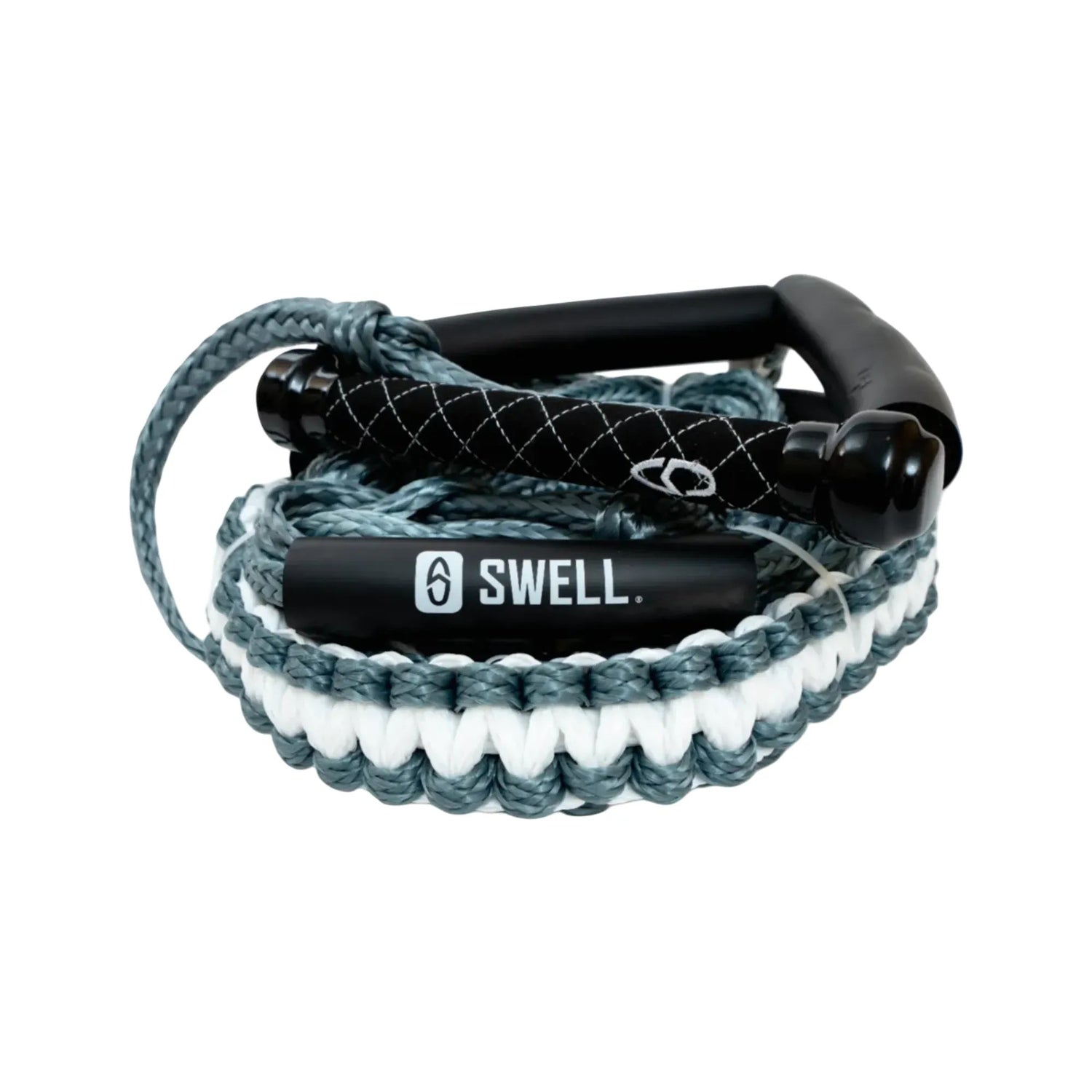 SWELL Wakesurf Premium Braided Wakesurf Rope - 25 ft Adjustable Length ...