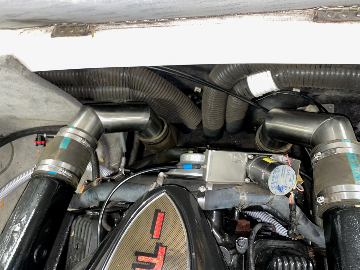 Stainless Replacement Mufflers for inboard wake boats | SWELL Wakesurf