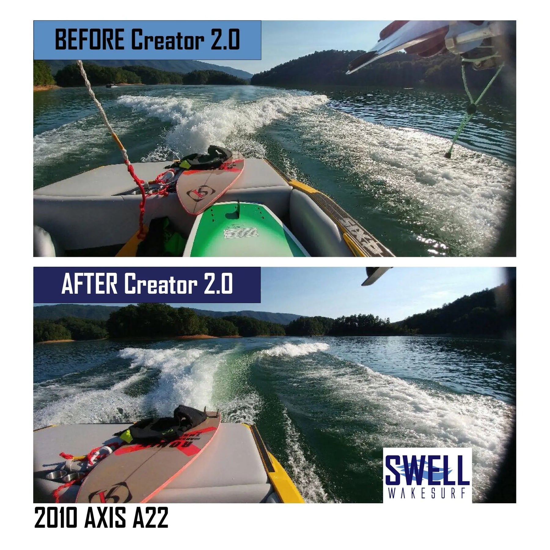 SWELL Wakesurf Creator 2.0 - The Original Suction Shaper | SWELL Wakesurf