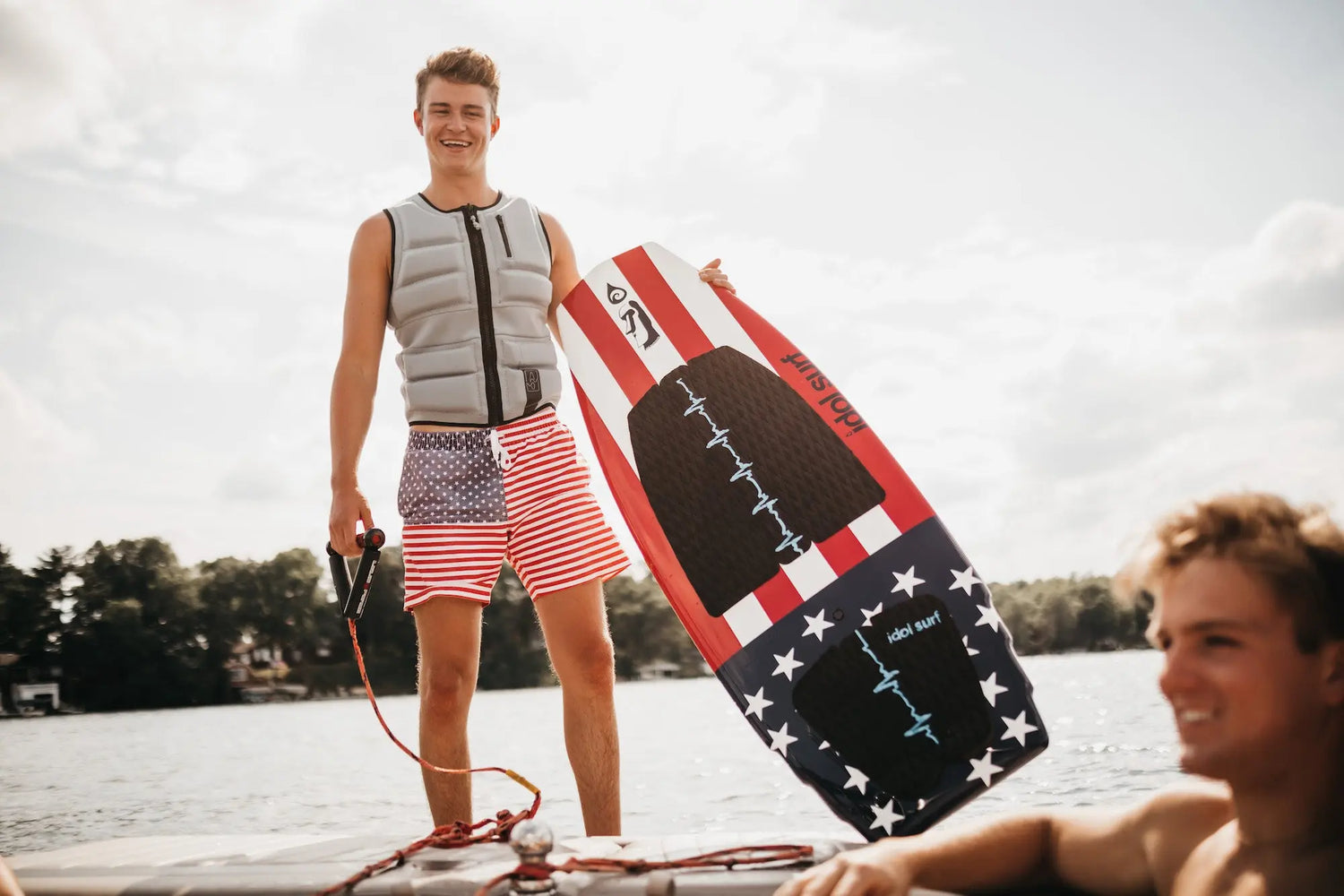 SWELL Wakesurf Vest - Men's Pewter - Ultimate Comfort Neoprene Jacket ...