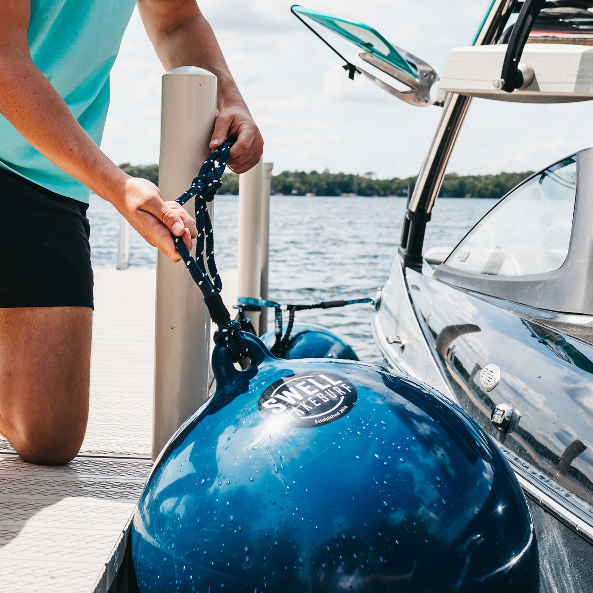 SWELL Wakesurf - Big Buoy Ball Inflatable Bumper Ball - Great For Tie ...